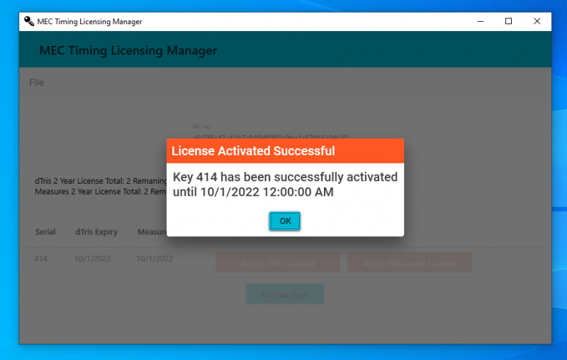 Support » MEC Timing